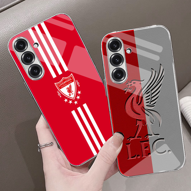 liverpool fc 08 Silver Electroplated Glass Phone Case For Samsung ...