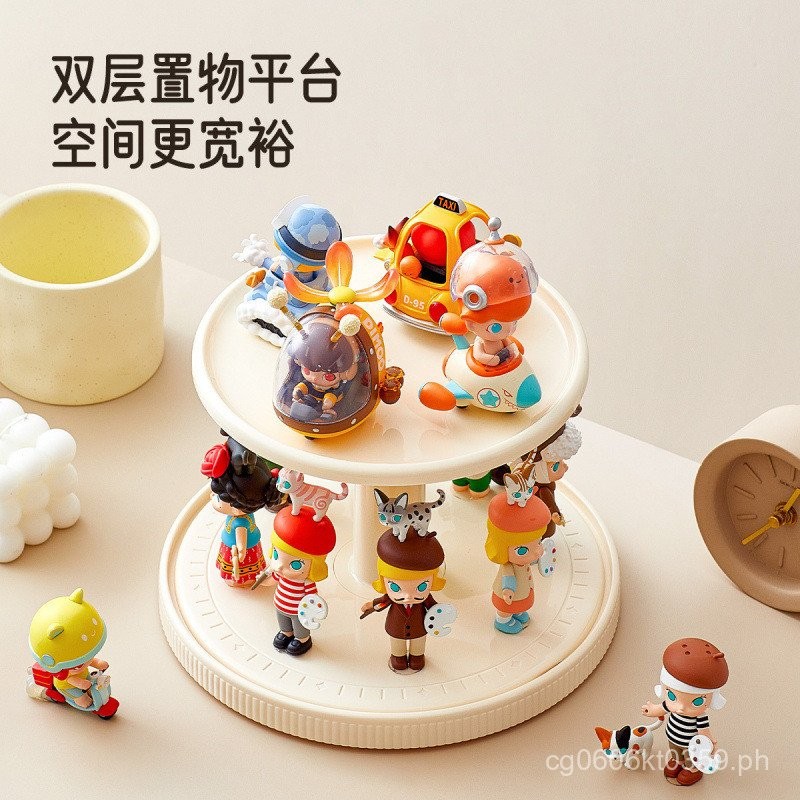 360360-Degree Rotating Storage Rack Lifting Fully Transparent Visible ...