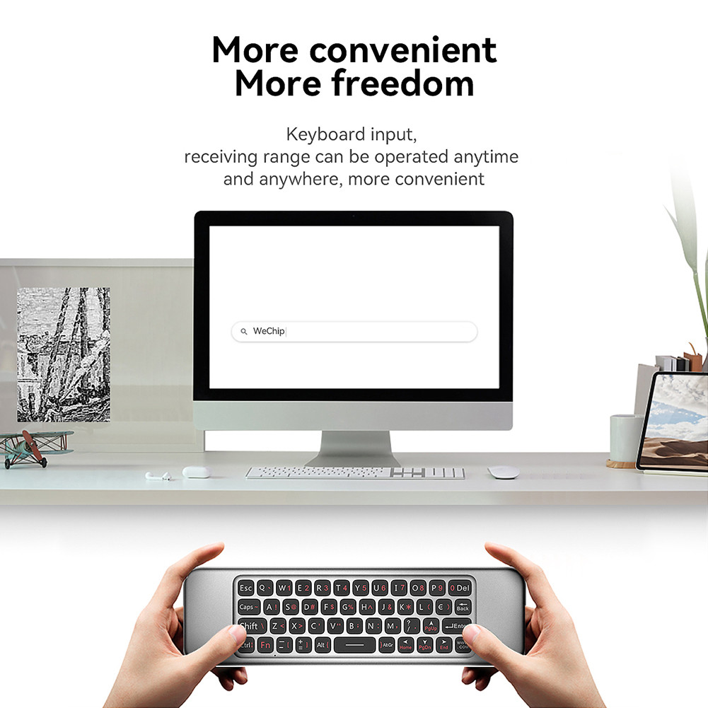 2.4G Wireless Keyboard Air Mouse Remote Control with Infrared Learning ...