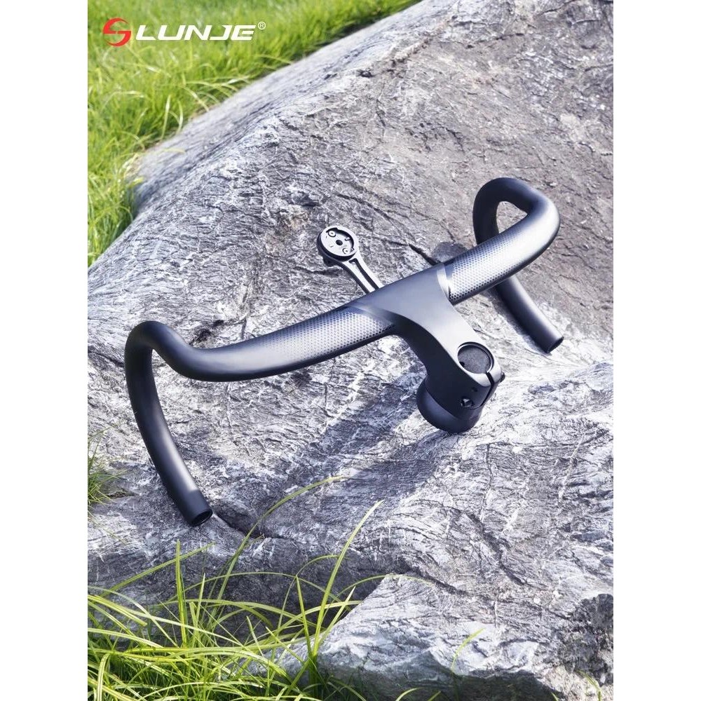 Bicycle Handlebar MTB 380/400/420mm Integrated Handlebar Aluminum Alloy ...