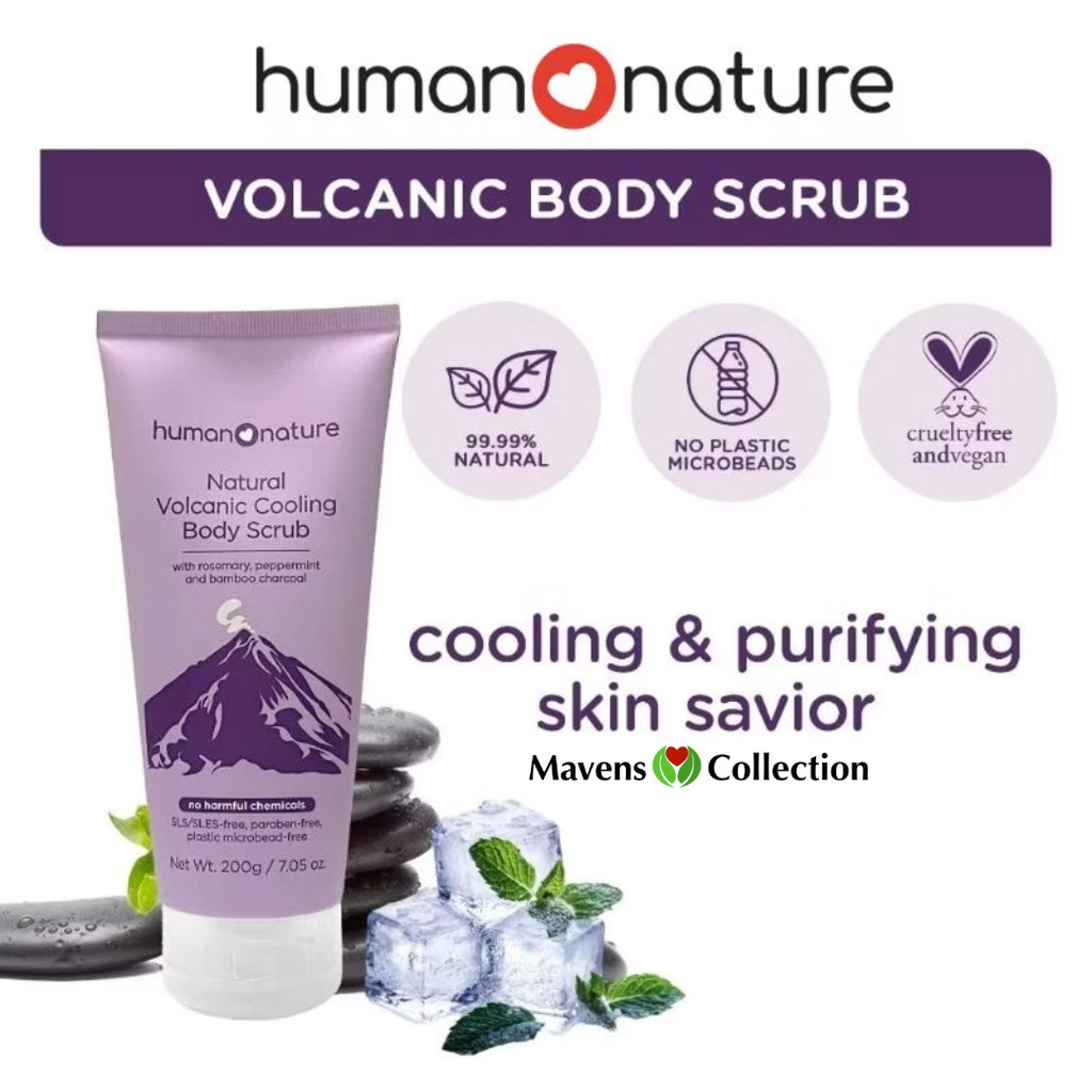 Human Nature Volcanic Cooling Body Scrub 200g | Shopee Philippines
