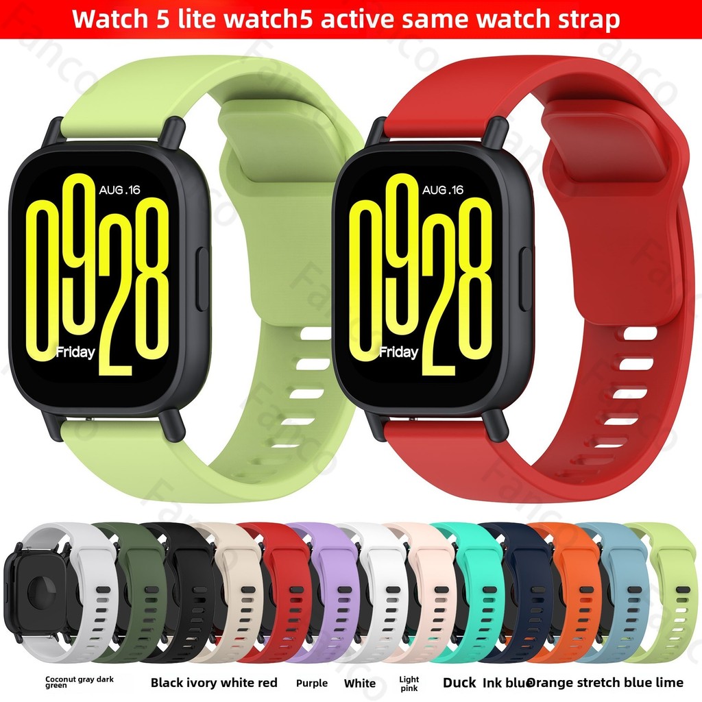 Silicone Smart Watch Band Strap For Xiaomi Redmi Watch 5 Active/5 Lite ...