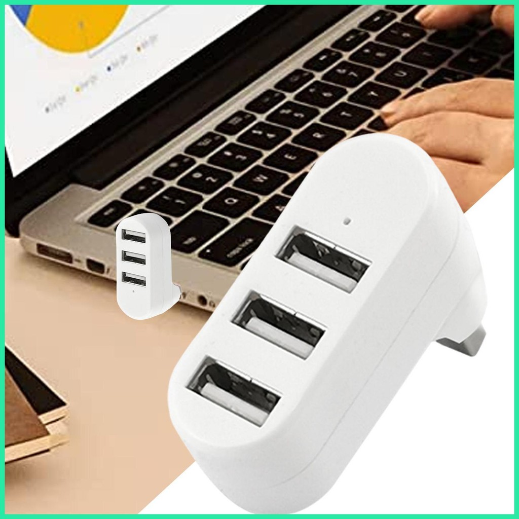 USB Splitter USB Expander USB Splitter Flexible Rotation Design with 3 ...