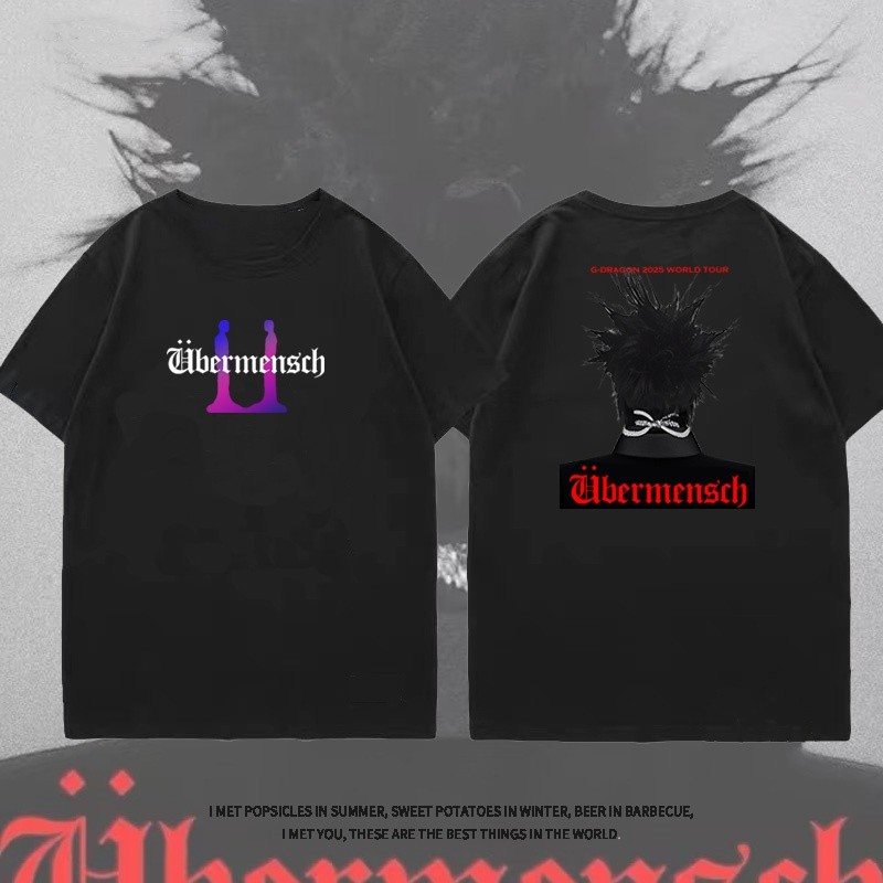 BH2 GD G-DRAGON Ubermensch concert tour summer T-shirt Anime Short ...
