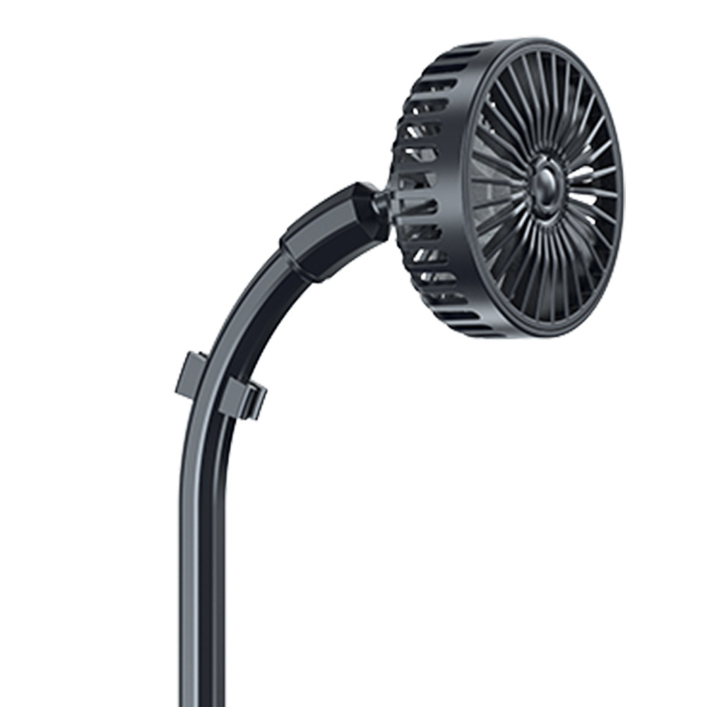Car Cup Holder Fan Mount Adjustable Gooseneck Fan Cradle Backseat USB ...
