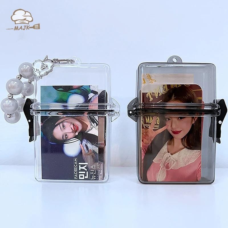 [GOI] 3 Inch Transparent Storage Box Photocard Holder With Rope ...
