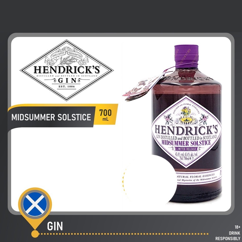 Hendrick's Midsummer Solstice Distilled Gin 700mL | Shopee Philippines