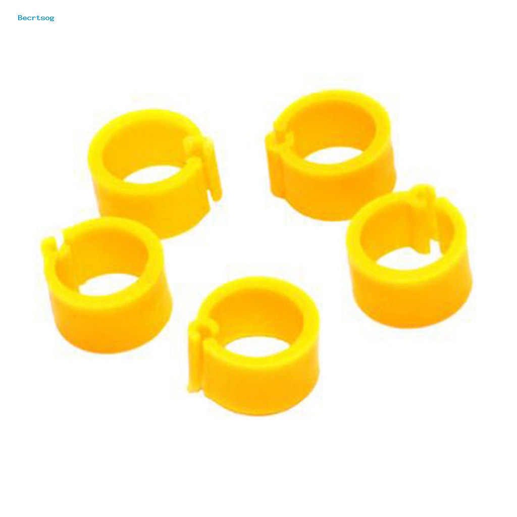 100Pcs Birds Leg Clips Harmless Extensible Plastic Mix Color 8mm Pigeon ...