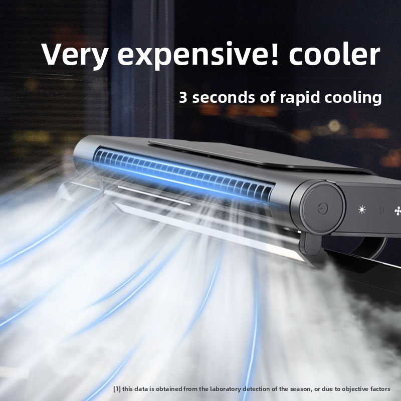 Desktop Tower Fan Computer Monitor Hanging Screen Fan Strong Wind Small ...