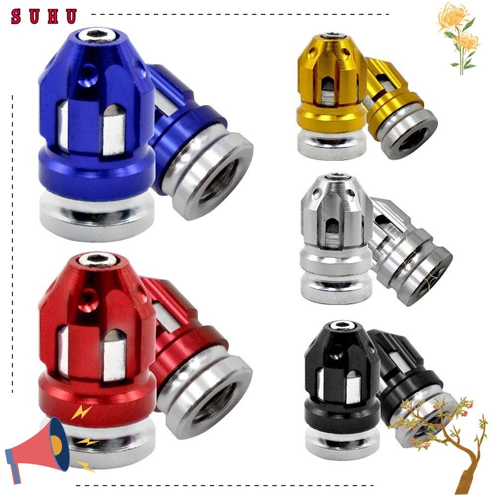 SUHU 2Pcs Motorcycle Valve Cover, Two-tone Aluminum Alloy Car Wheel ...