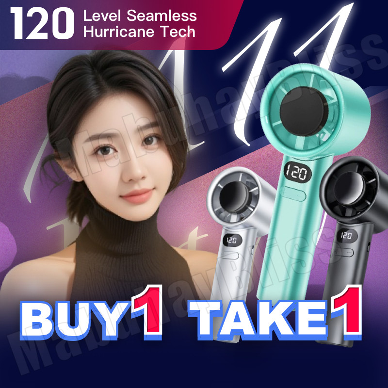 M11 Mini Turbo Fan 120 Speeds USB Rechargeable Portable High Speed for ...