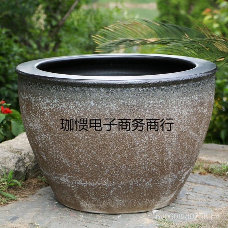 Extra Large Ceramic Jar Fish Tank Large Jar Lotus Pot Old Style ...