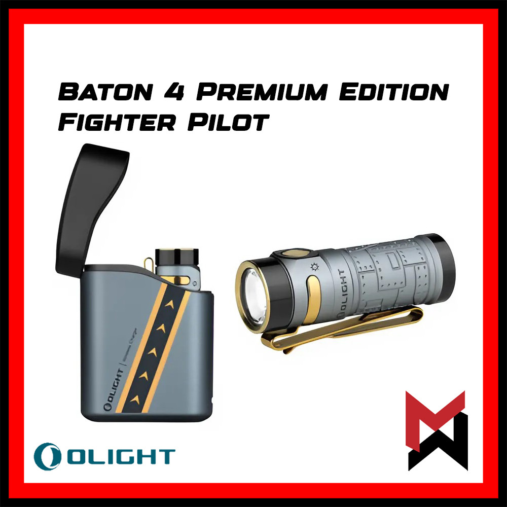 Olight - Baton 4 - Fighter Pilot Premium LIMITED EDITION 1300 Lumens ...