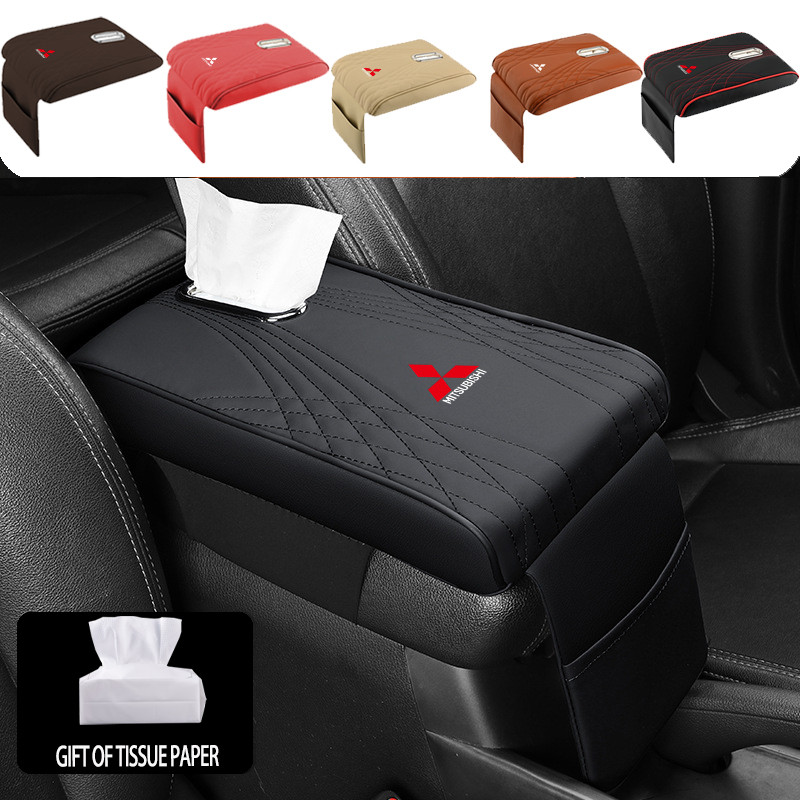 Mitsubishi Car Armrest Pad Tissue Box Car Center Armrest Seat Box ...