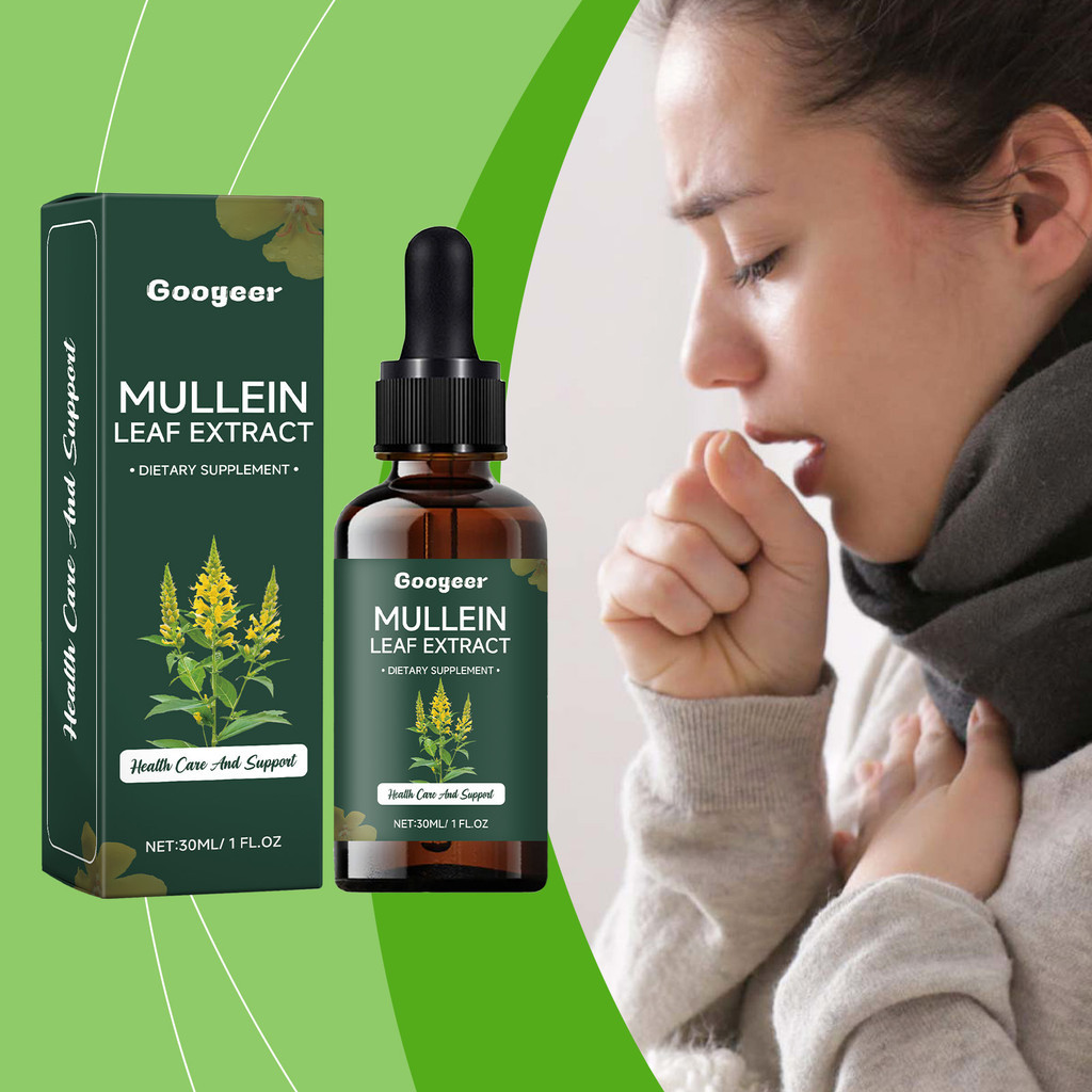 Mullein Drops, Mullein Leaf Extract for Lungs, Mullein Leaf Drops for ...