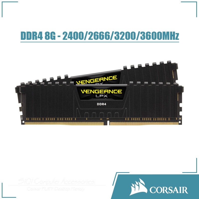 Corsair Vengeance LPX 8GB DDR4 2400/2666/3200/3600MHz Desktop RAM ...
