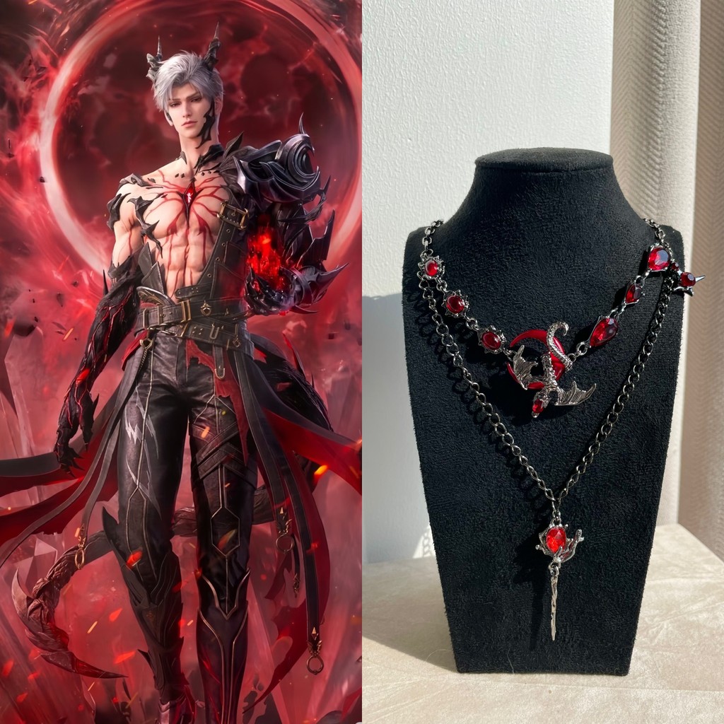 Love and Deepspace Handmade Sylus Abyss - Inspired Alloy Necklace 45CM ...