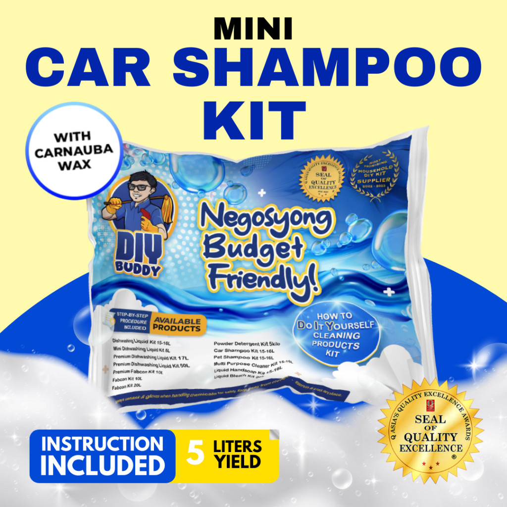 CAR & MOTOR SHAMPOO KIT - 5L or 15L Yield (DIY Buddy) | Shopee Philippines