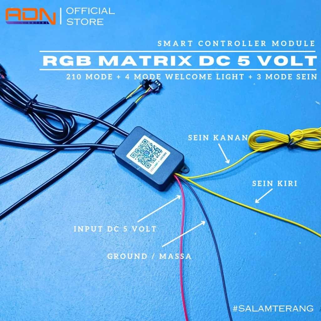 ADN Smart Controller Module RGB Matrix DC 5V 5 Volt Can Turn Signal 2 outputs WS2812 WS2815 CAR ...