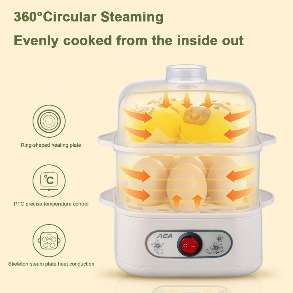 【Manila Ready】Two/Three-Layer Breakfast Cooking Egg Steamer Egg Cooker ...
