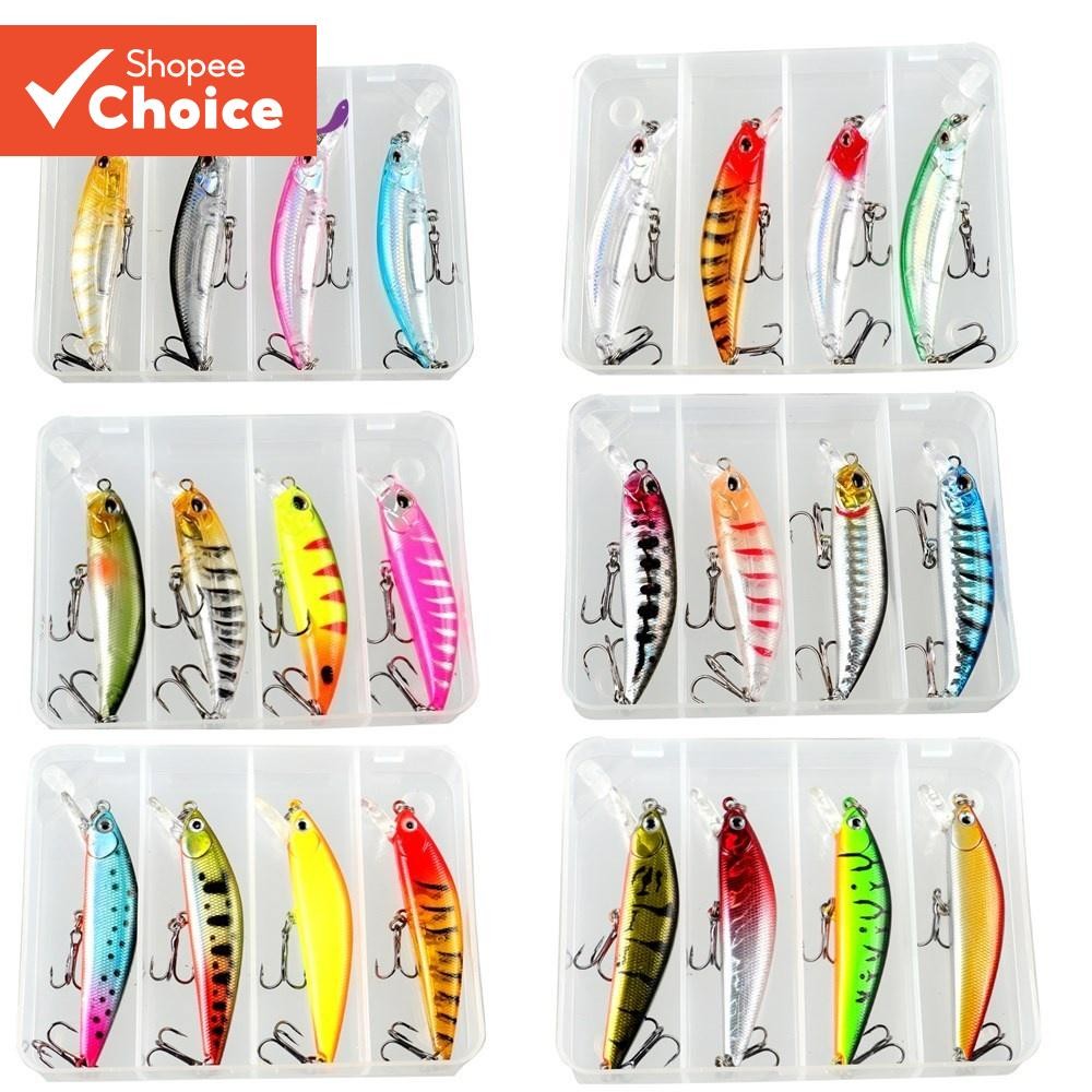 4pcs Set Lure for Fishing 8g/6.5g Sinking Minnow Fishing Lure Fishing ...