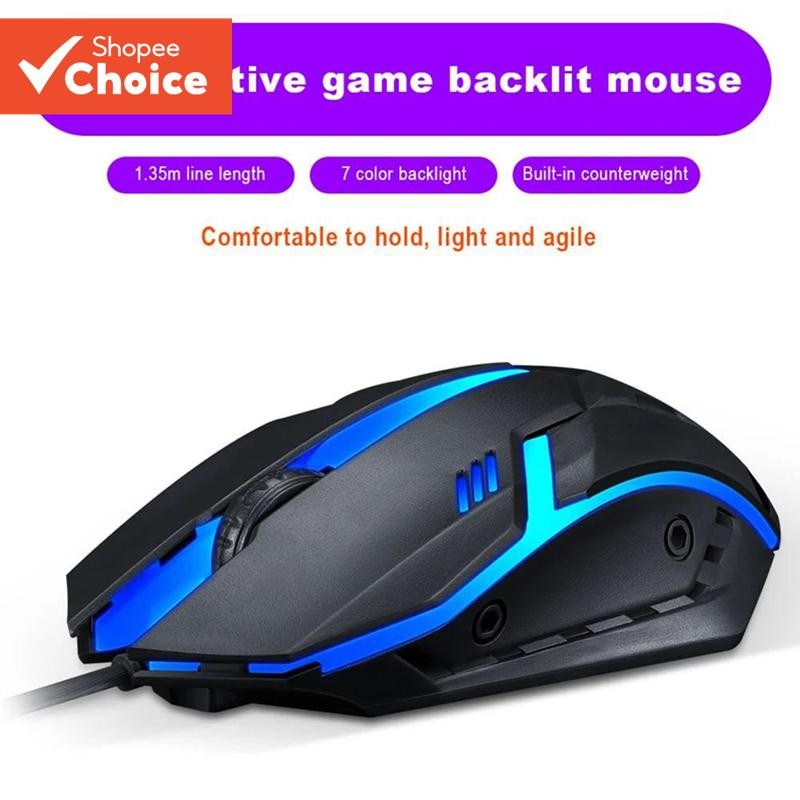V1 Wired Mouse for Laptop USB Mouse Gaming Luminous Computer Home ...