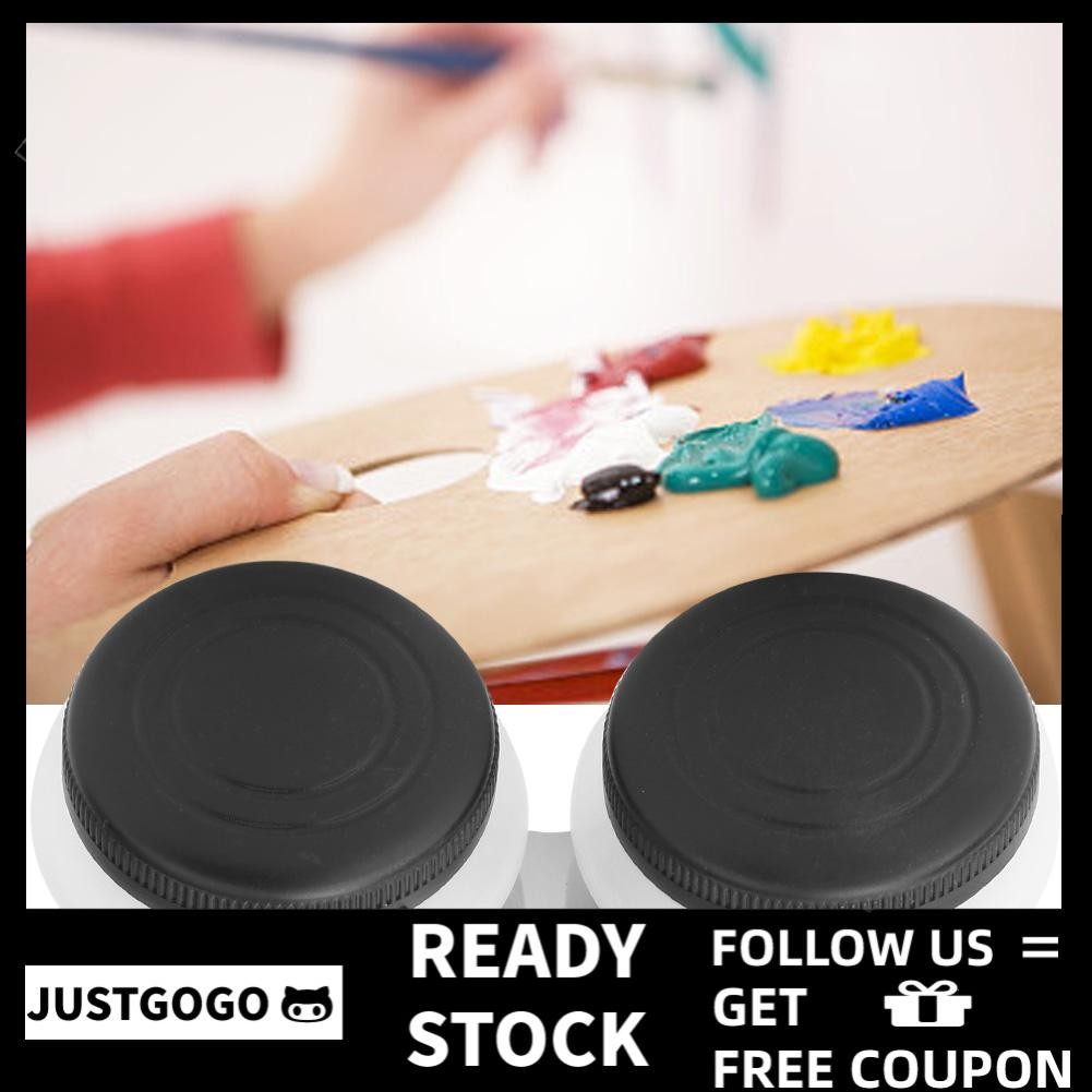 justgogo-ph Stainless Steel Palette Cup Large Mouth Oil Painting Double ...