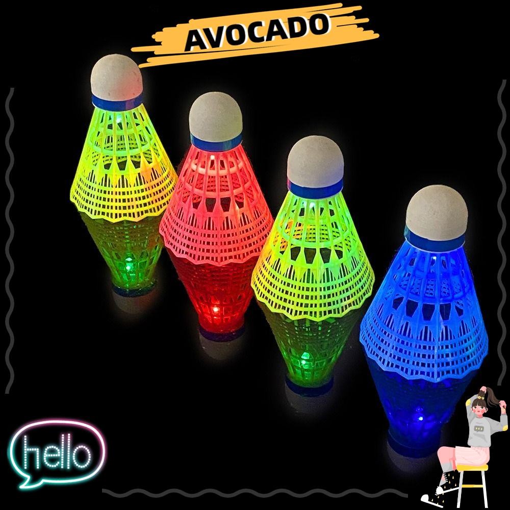 AVOCADA 2/3/4/8Pcs LED Badminton Ball, Colorful Glowing Badminton ...