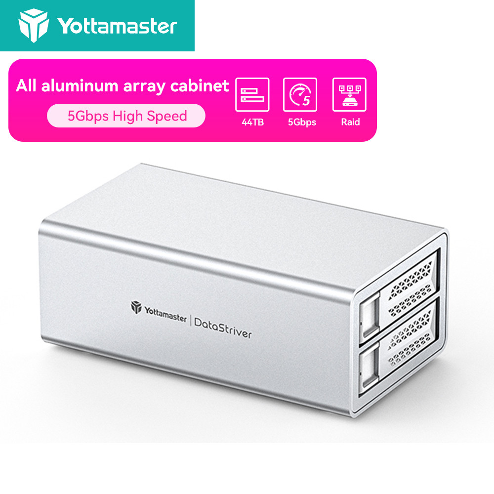 Yottamaster 2Bay 4Bay RAID USB3.1 Daisy Chain Hard Drive Storage Box ...