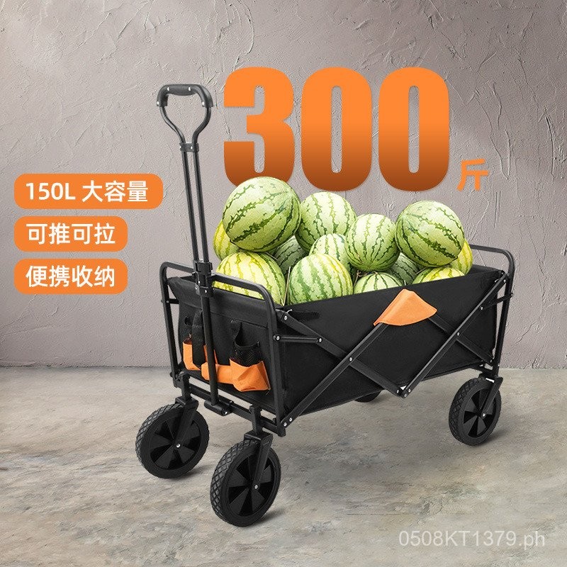Camping Small Cart Portable Handheld Shopping Cart for Groceries ...