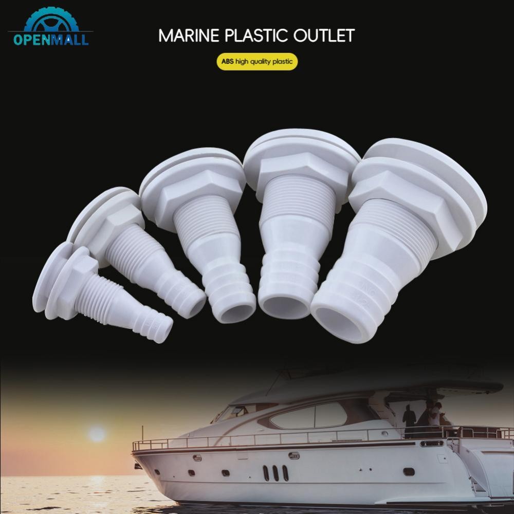 OPENMALL Marine Boat Thru Hull Fitting Connector Plastic Boat Drain ...