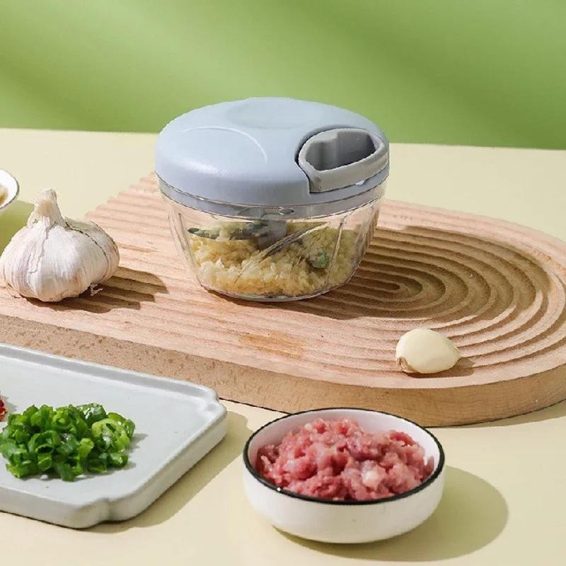 Hand Chopper Manual Rope Food Processor Food Chopper Pounding Garlic ...