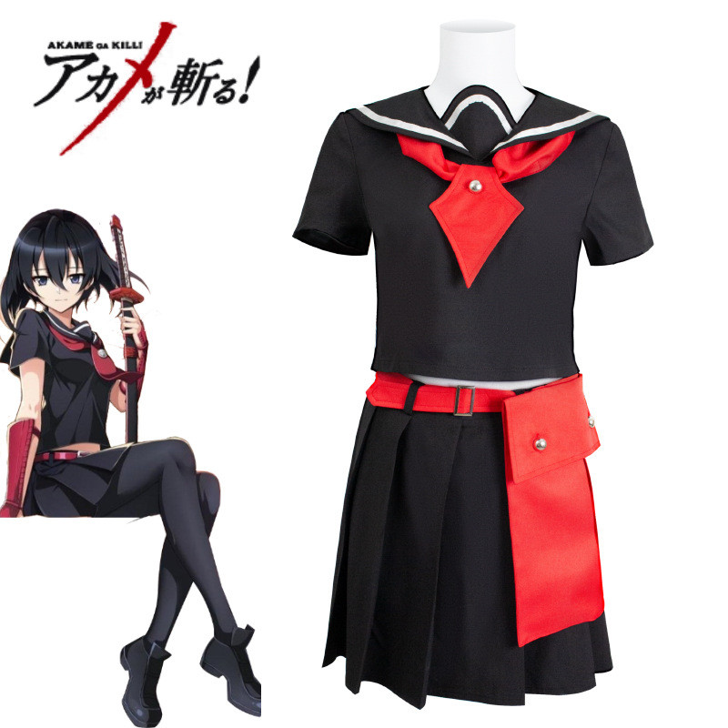 Anime Cut Red Eye! Black Eye Cosplay Costume Women's cos cos Costume ...