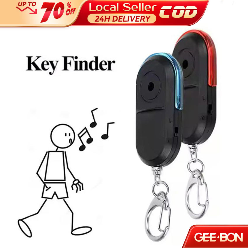 GEEBON Anti-Lost Alarm Key Finder Keychain Wireless LED Light Key ...