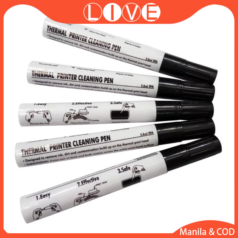 5pcs Thermal Printer Head Cleaning Pen ,Maintenance Pen for Thermal ...