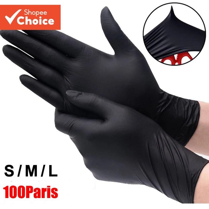 Disposable nitrile work gloves/kitchen thick dishwashing gloves/Ding ...