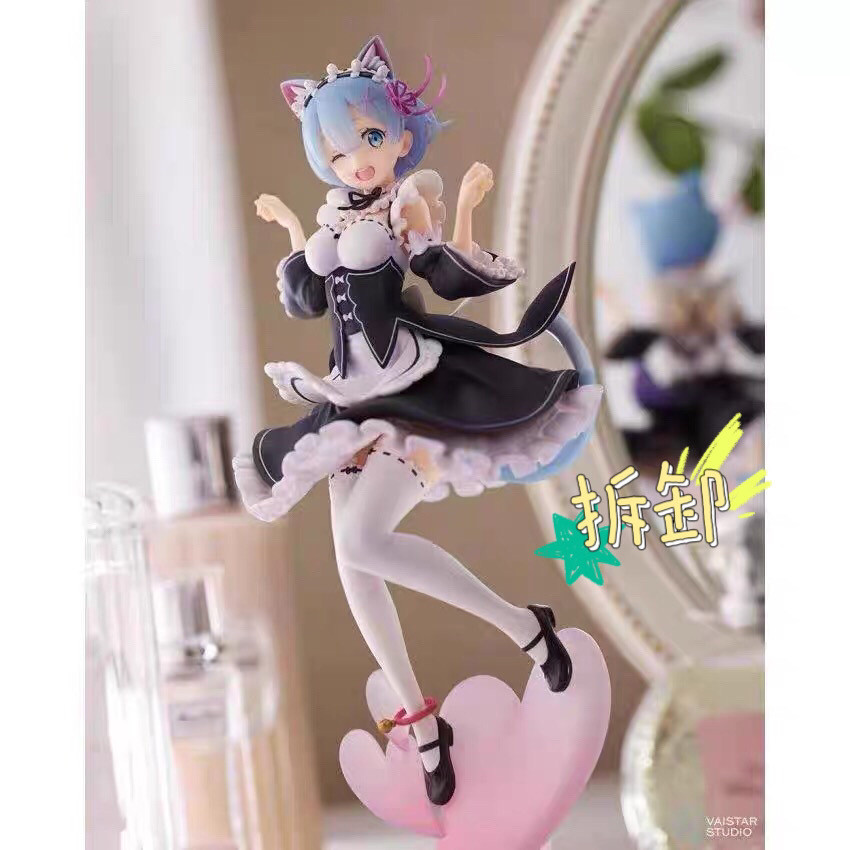 New Product#Life Rem Figure Cat-Eared Maid Anime Rem Desktop Ornament ...