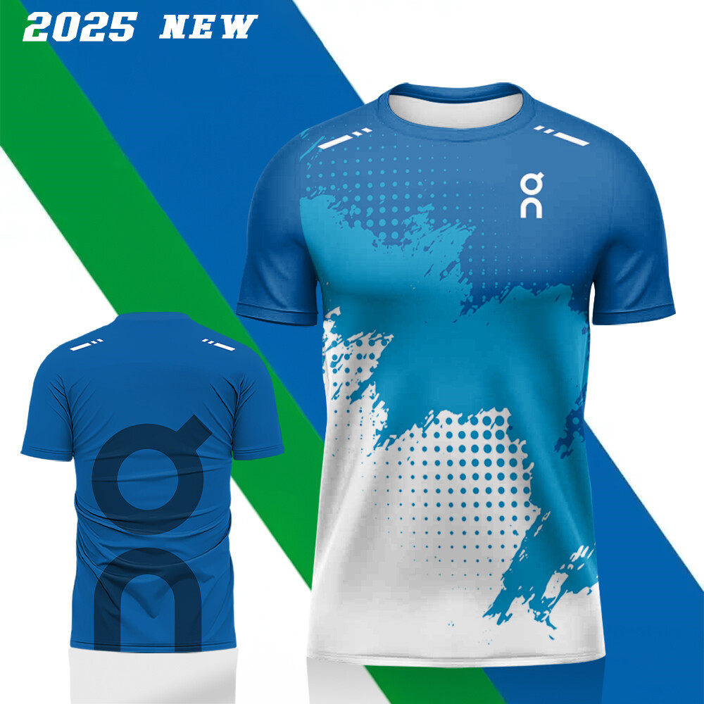 2025 Summer Gradient Dry Fit T Shirt For Men Running Shirt For Men ...
