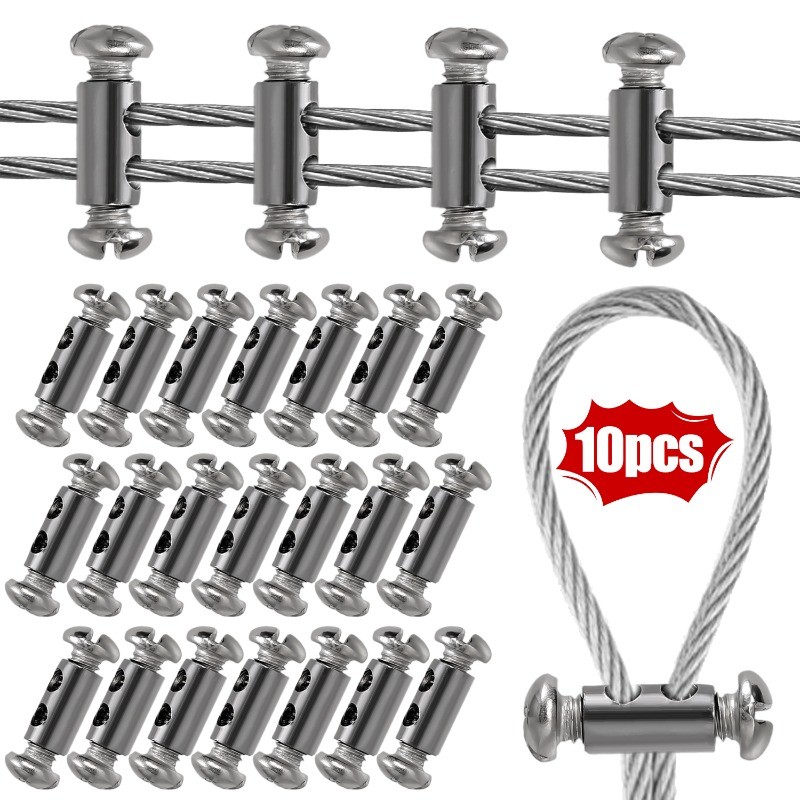 10/20/30Pcs Wire Rope Locking Device - Adjustable Retractable - Durable ...