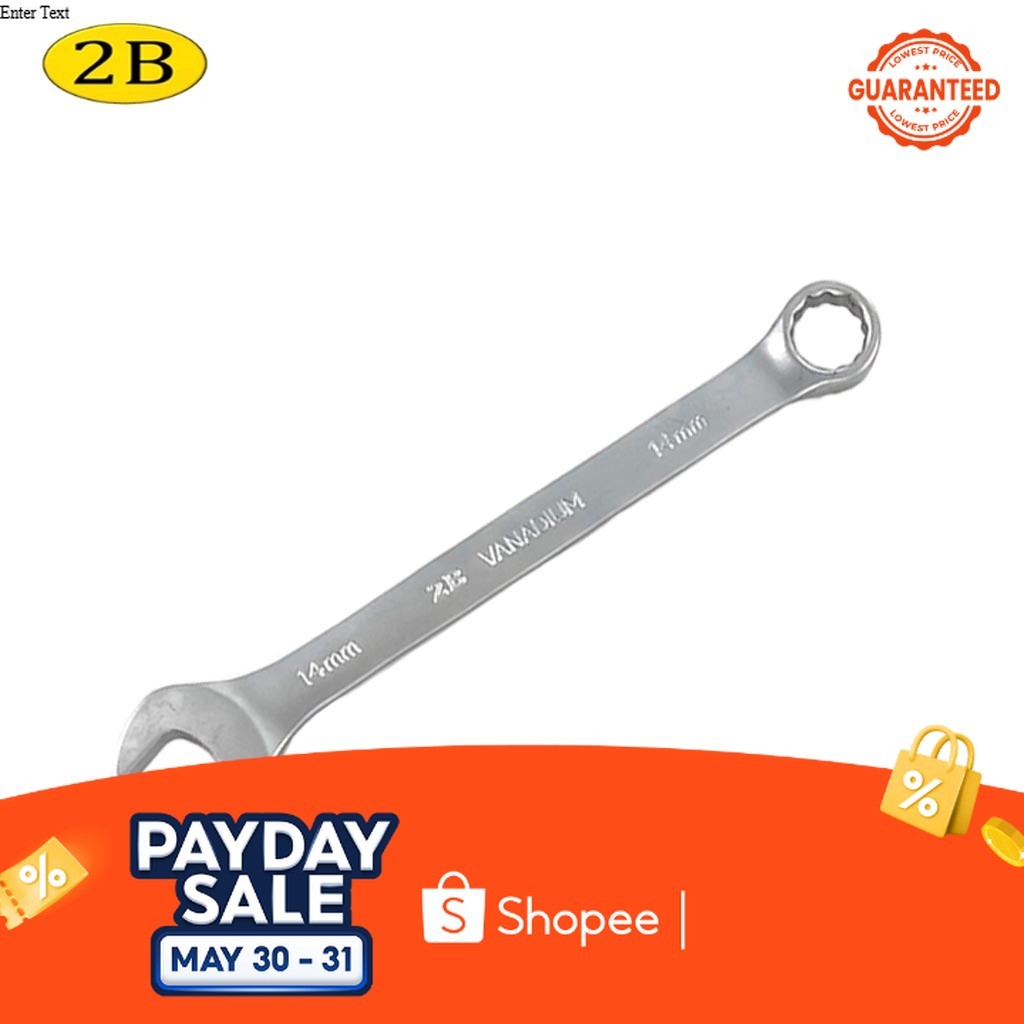 2B 14mm Combination Spanner Double End Open Ring Tool Wrench Repairing ...