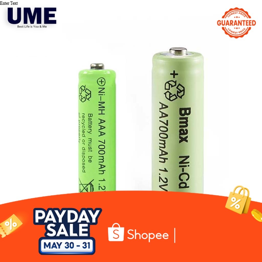 2A/3A Battery AA/AAA Ni-NH 1.2V 700mAh Rechargeable Batteries 2A700Bmax ...