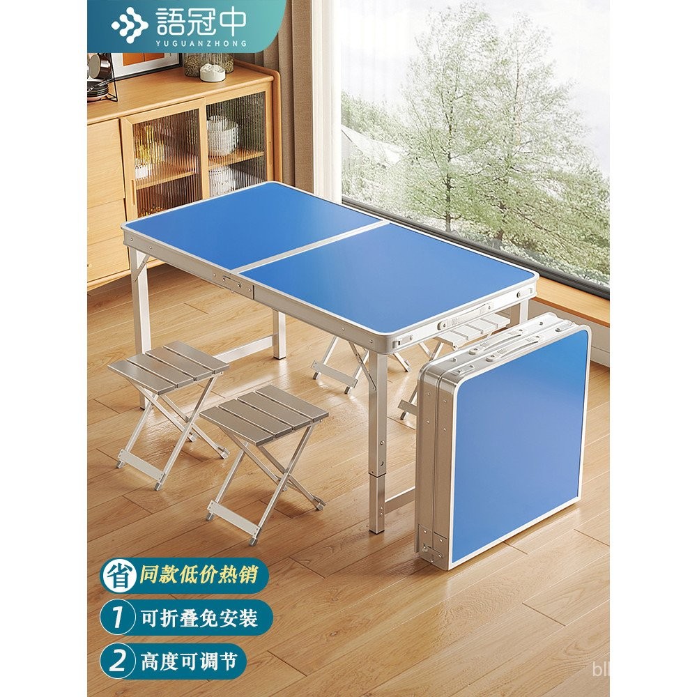 Folding Table for Stalls Rectangular Portable Decoration Opening ...