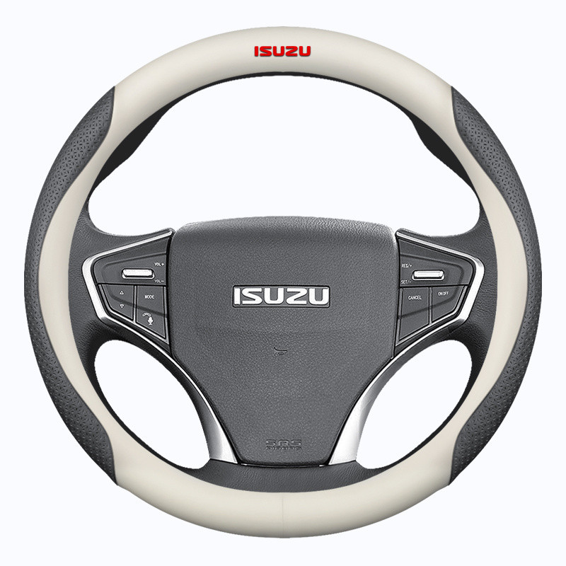 ISUZU D-MAX Genuine Leather Steering Wheel Cover muX Mu-x TAGA Dakari ...