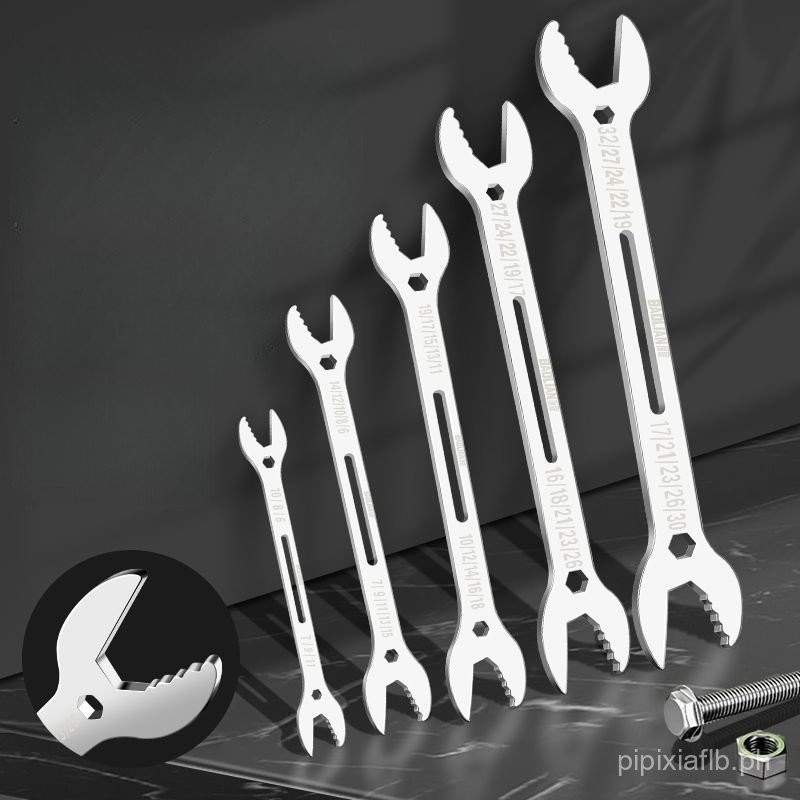 Multifunctional Greedy Mouth Self-Tightening Wrench Adjustable Wrench ...
