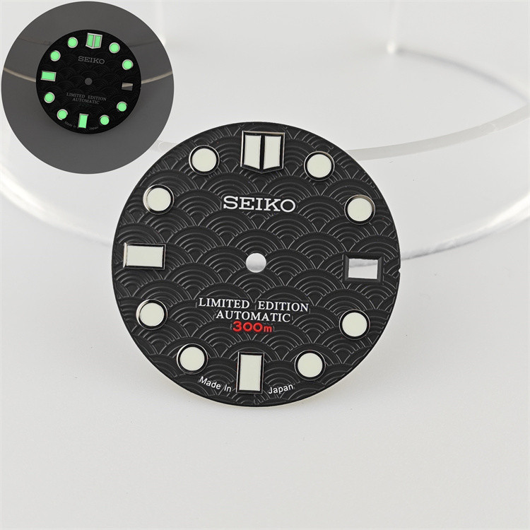 NH35 Dial Wave Fish Scale Pattern Dial Mechanical Watch Modified ...