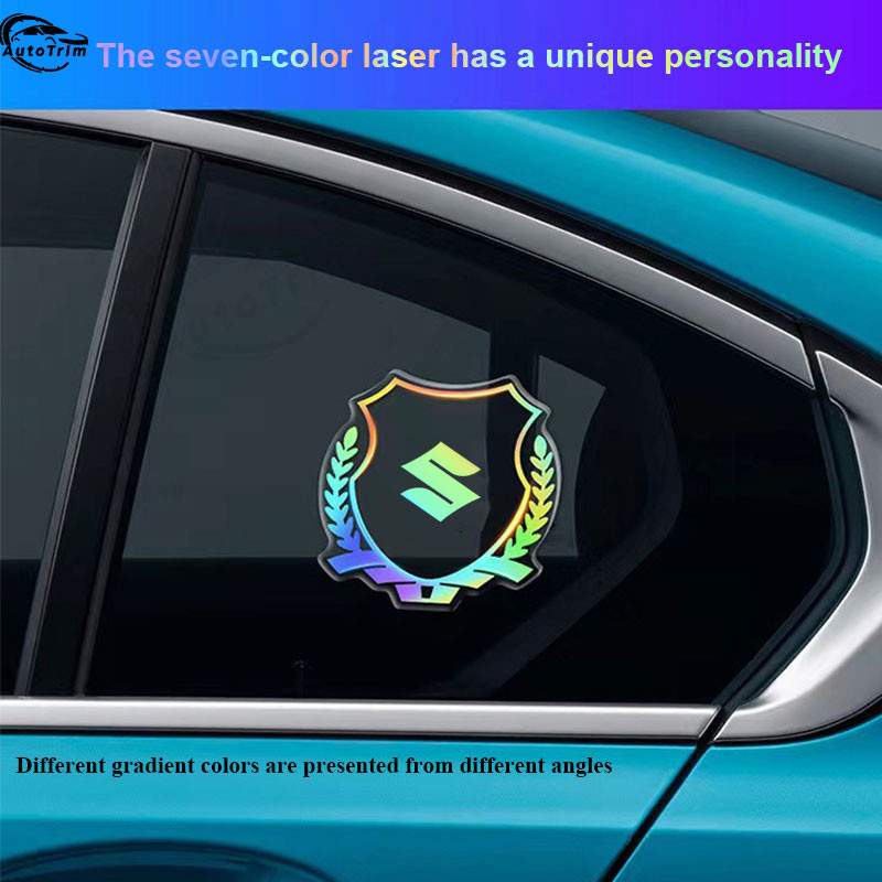 Epoxy Resin Laser Wheat Ear Triangular Window Stickers and Side Window ...