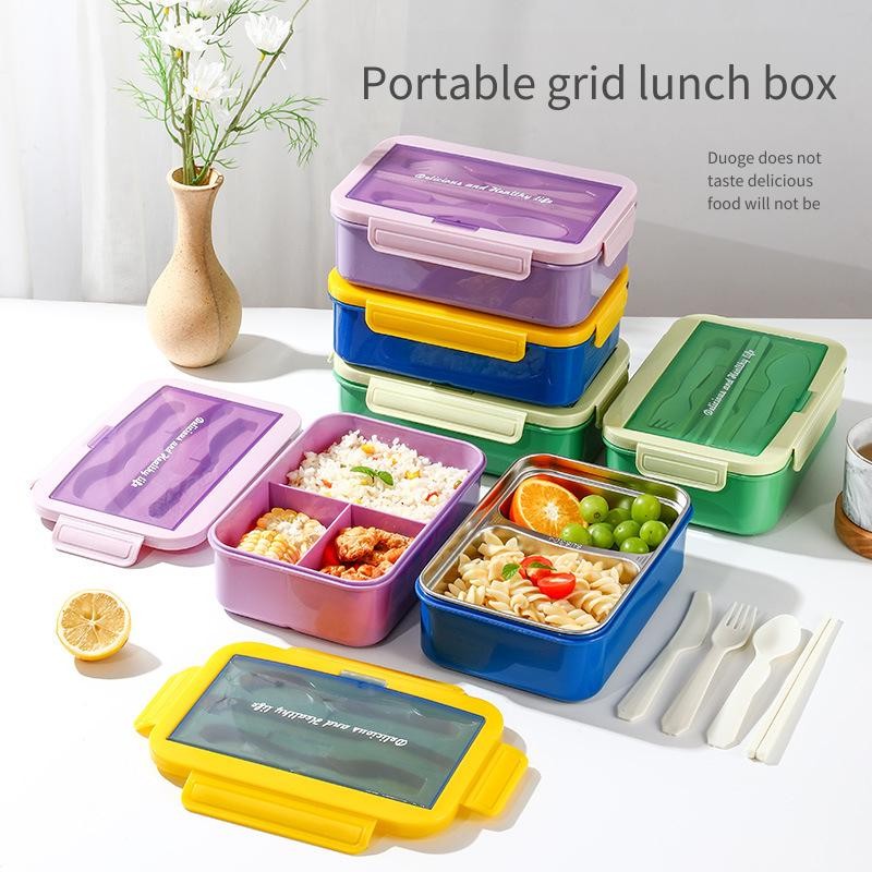 Stainless Steel Bento Baunan Locknlock Lunch Box Set for Adult ...