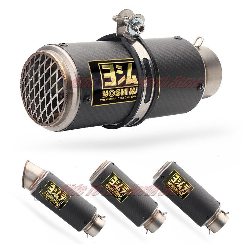 Carbon Fiber Yoshimura Motocycle Exhaust Pipe Muffler Escape With DB ...
