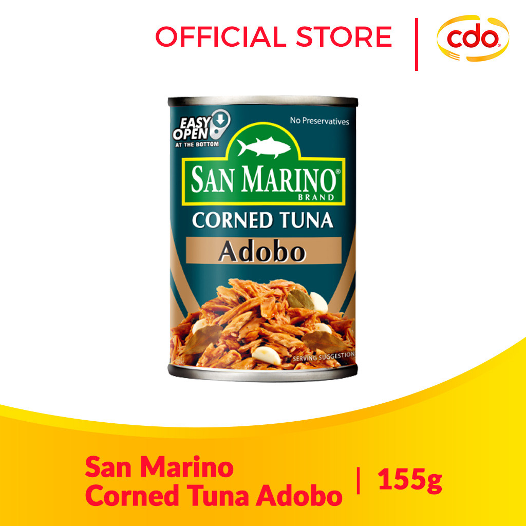 San Marino Corned Tuna Adobo 155g | Shopee Philippines