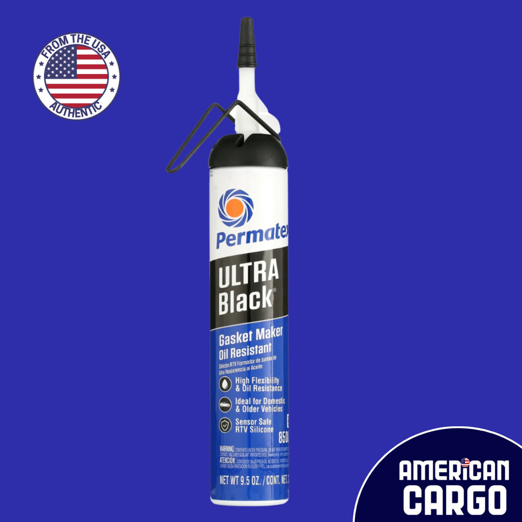 Permatex Ultra Black Gasket Maker Oil Resistance RTV Silicone, 269 g ...